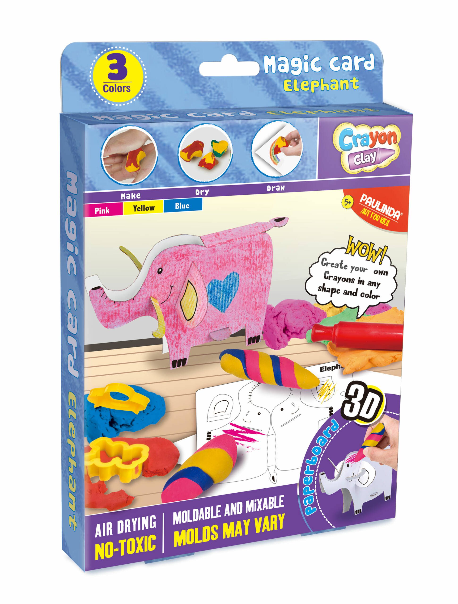 CRAYON CLAY ELEPHANT – Clever Toys