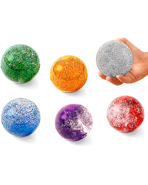 GLITTER SENSORY BALLS – Clever Toys