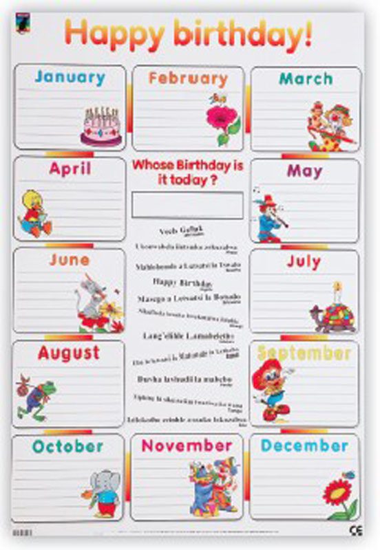 HAPPY BIRTHDAY CHART – Clever Toys