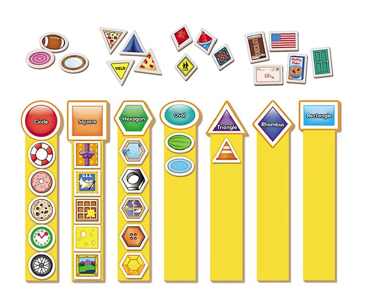 MAGNETIC SHAPE SORTING RODS – Clever Toys
